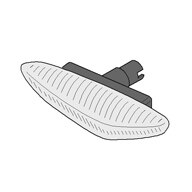 E60/E61 Clear Side Marker with Bulb, Right - 63137165742 5 Series 2004-2010