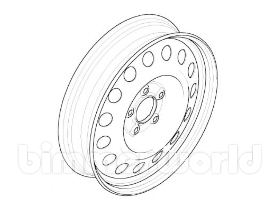 Emergency Spare Wheel 18x5 ET14 Genuine BMW E70 F15 X5 E71 F16 X6