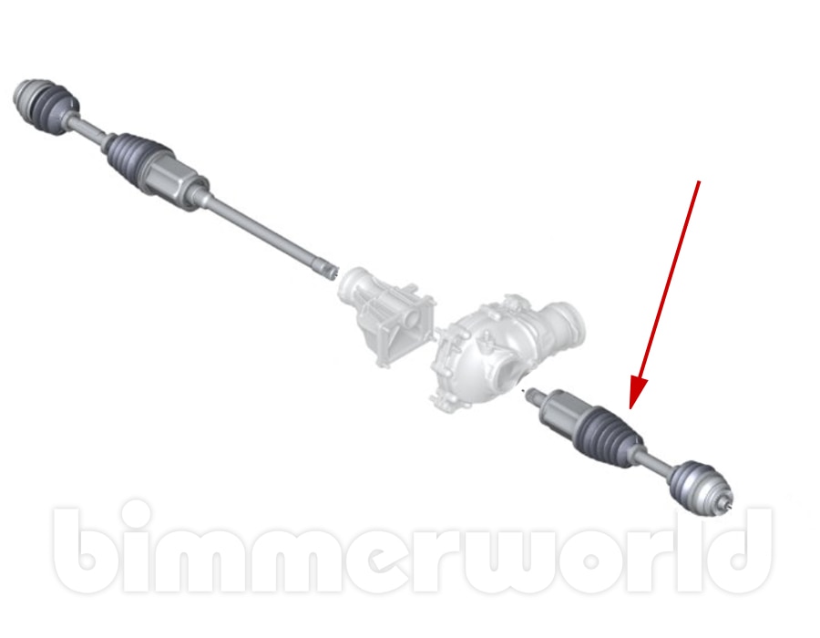 Front Left Output Axle Shaft Genuine BMW E70 E71 F15 F16 F85 F86
