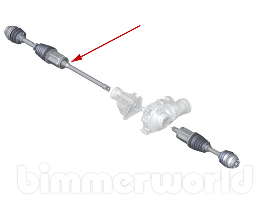 Front Right Output Axle Shaft Genuine BMW E70 E71 F15 F16 F85 F86
