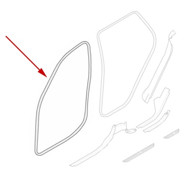 Front Door Edge Protection Genuine BMW E70 X5 2009 2010 2011