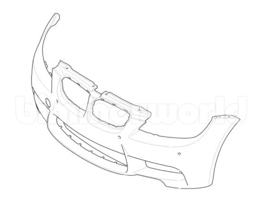 E9X M3 Front Bumper Cover PDC E90 E92 E93