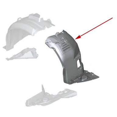 Front Fender Liner Bottom Right for BMW E90 E92 E93 M3