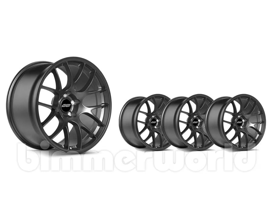 Apex EC7 19x9.5 & 19x10.5 Wheel Set - Satin Black - F87 M2