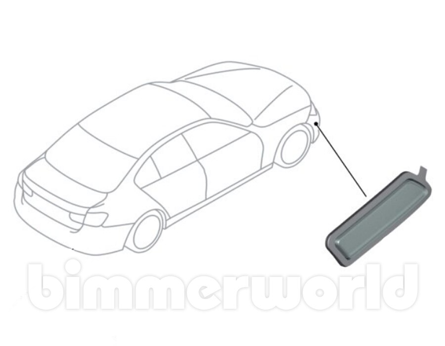 Front Right Bumper Reflector - F30/F31 LCI & All F32 F33 F36