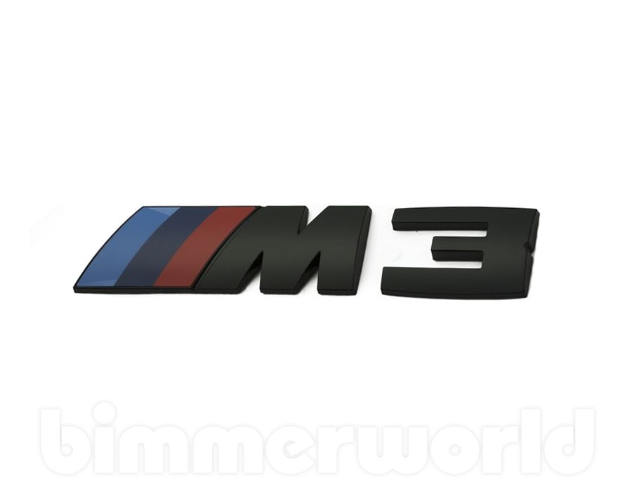 Genuine BMW Black 'M3' Trunk Emblem F80 M3 Sedan