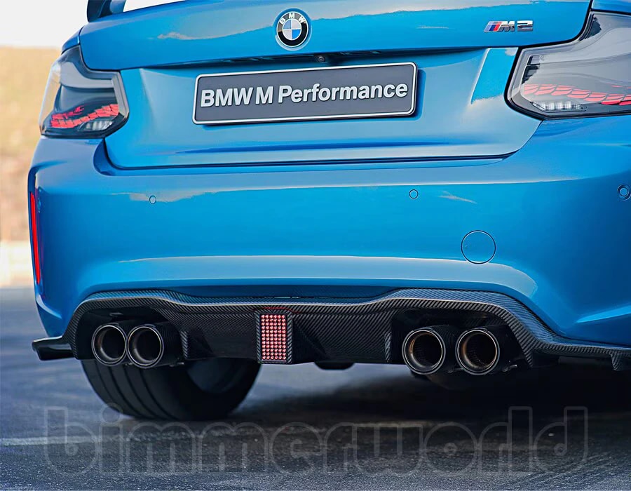 Carbon Rear Diffuser with LED Brake Light - F87 M2 (2015-2021)