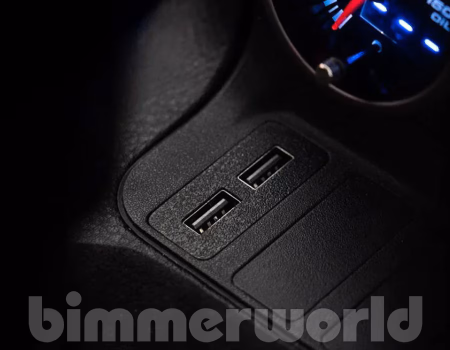Dual USB-A Charging Port for Center Console on BMW E36 3-Series 1992 ...