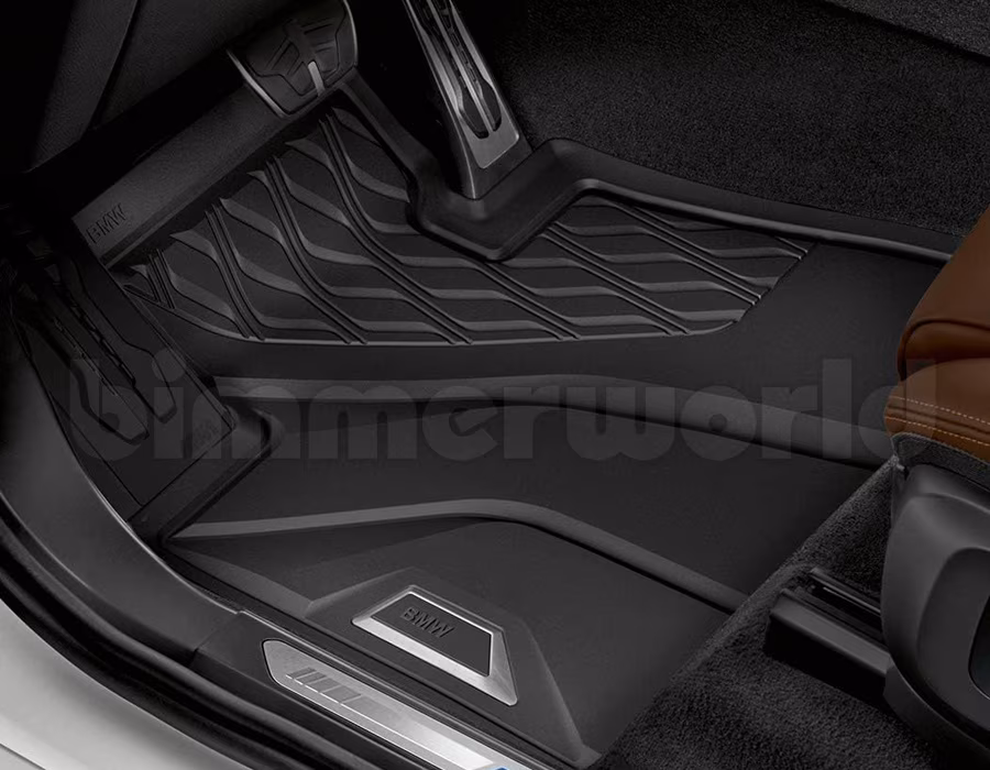 Front Rubber All Weather Floor Mats Pair BMW G05 G06 G07 F95 F96