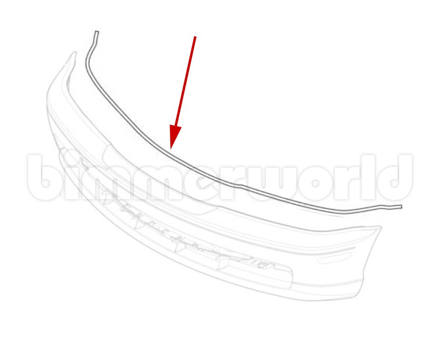 E46 E39 Front Bumper Gasket Edge Protection