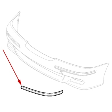 Front Left Bumper Molding - Genuine BMW - E39 M5
