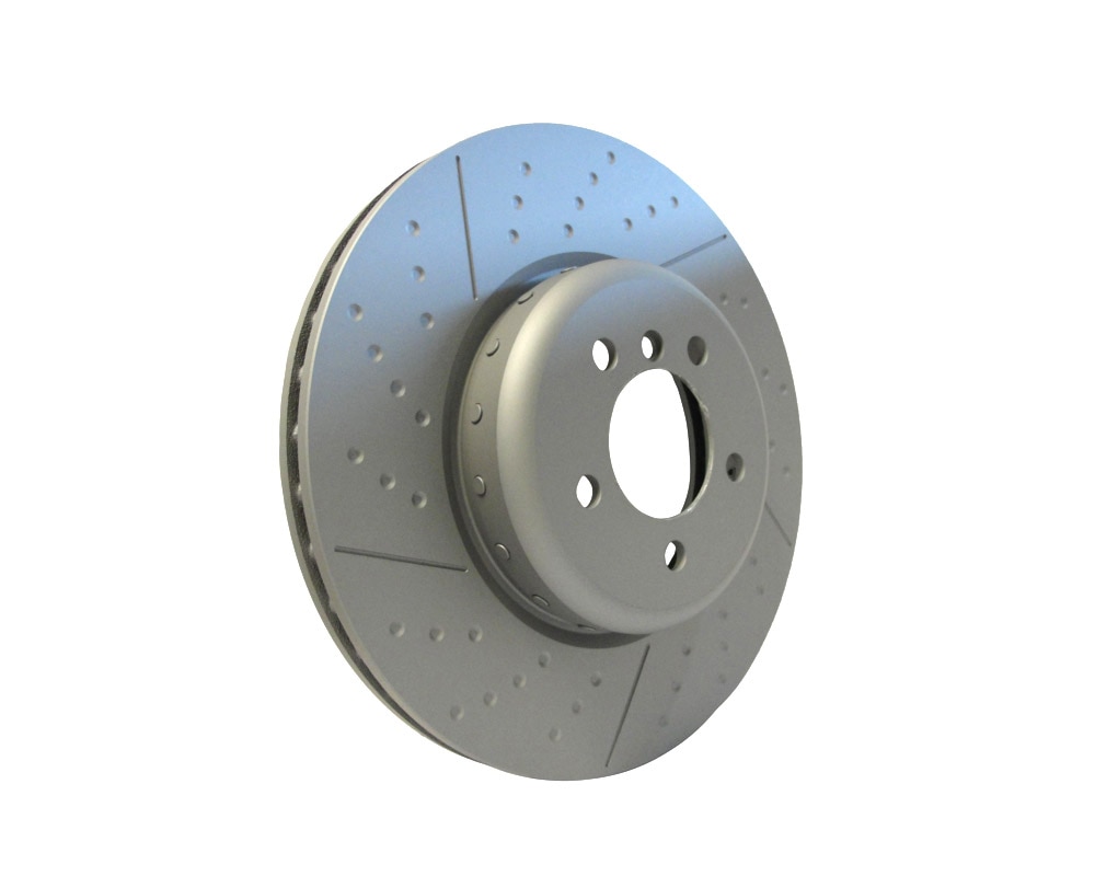 Front M Sport Dimp & Slot Brake Rotor, OEM - F22, F30, F32 M Sport ...
