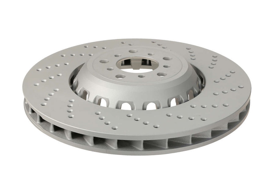 Front Right Brake Rotor, Zimmermann Coated - F10 M5, F06/F13/F12 M6