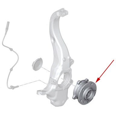 Front Wheel Bearing for BMW F15 X5 35i & F16 X6 35i sDrive 2WD