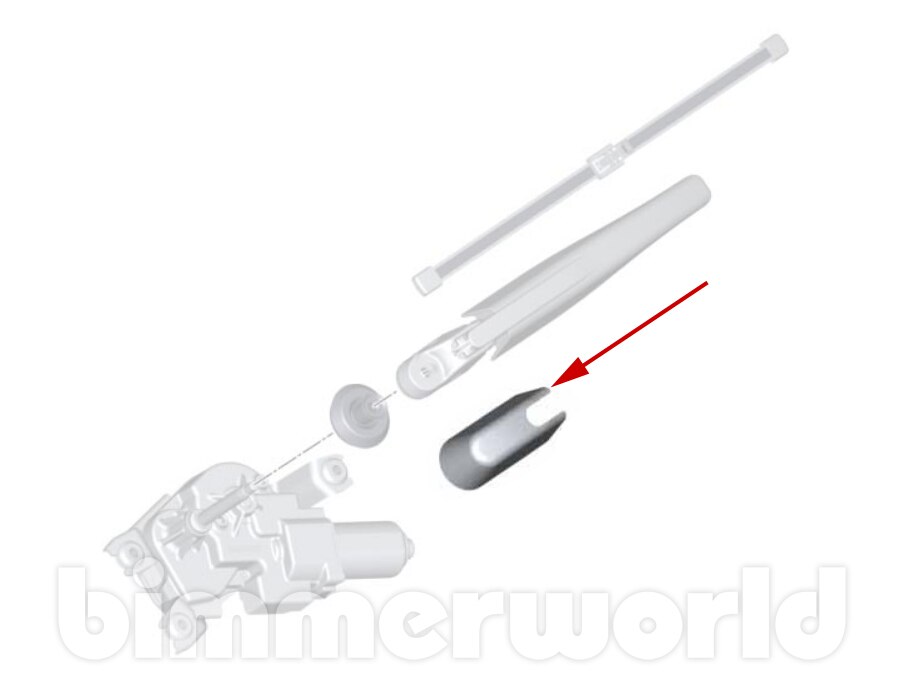 Cap for Rear Wiper Arm on BMW G01 X3 & F97 X3M