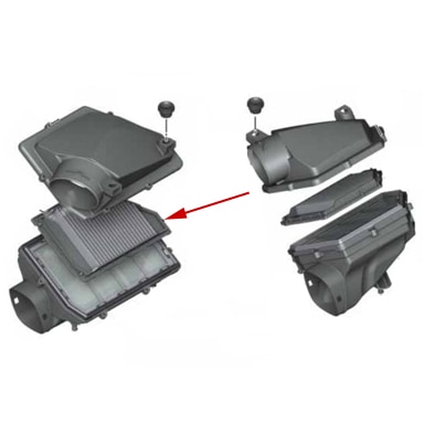 Genuine BMW Engine Air Filter, Left (Bank 2) - G05 G06 G07 M50i