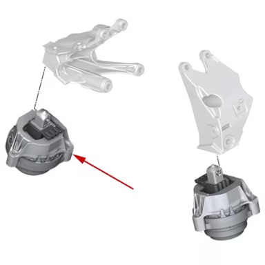 Engine Mount, Left - Genuine BMW - G30 530i RWD (2017-2019)