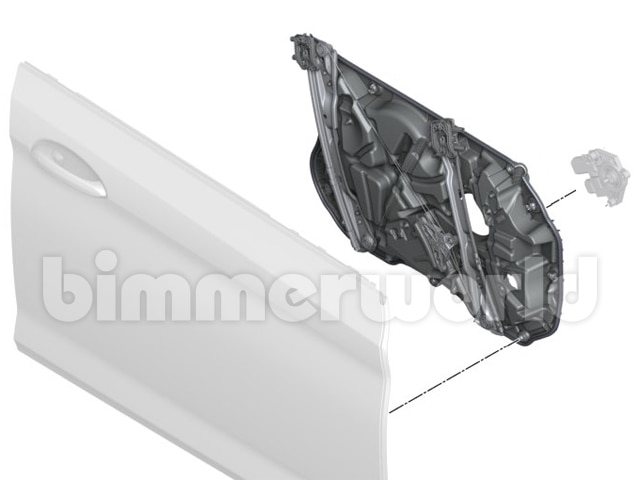 Front Right Door Carrier with Window Regulator - G30 F90 5-Series