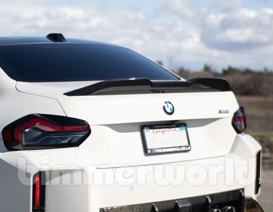 Carbon Fiber Trunk Spoiler M Performance Style for BMW G42 G87 2-Series