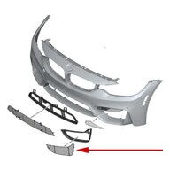 Left Protecting Grille for Radiator - M4 GT4 - 51118431629