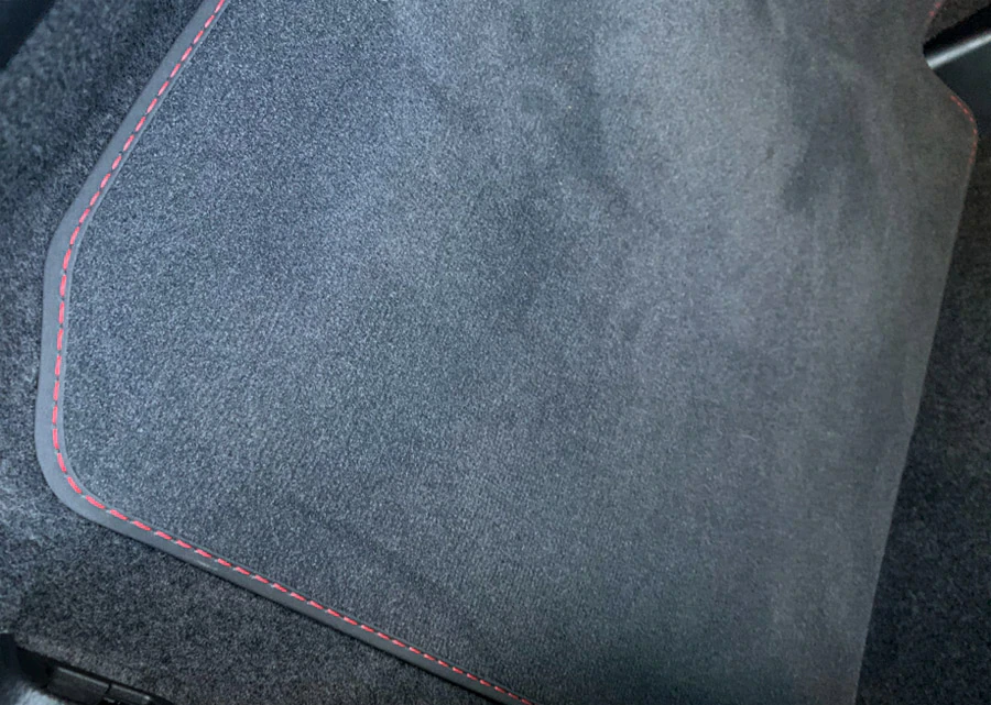 Genuine BMW Floor Mat Set - Black/Anthracite & Red Stitching F87 M2CS