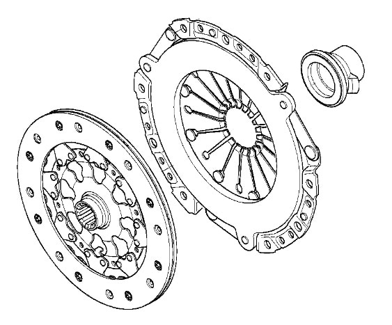 Genuine BMW Clutch Kit - Z4 M Coupe & M Roadster E85/E86 06-08 21217837984