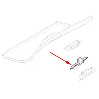 Glove Box Latch, Upper Part - Genuine BMW - E46 3-Series Convertible
