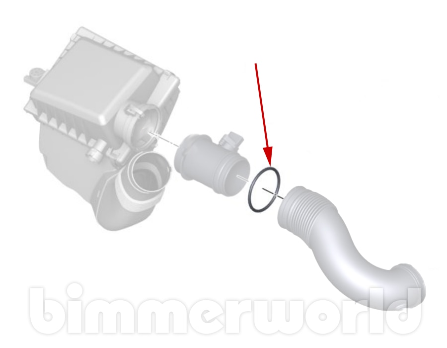 Gasket Ring for HFM - E60 545i, E64 645Ci, E53 X5 3.0, E85 Z4 3.0i