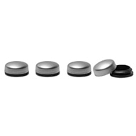 Genuine BMW License Plate Hardware Hiders - Satin Silver Caps