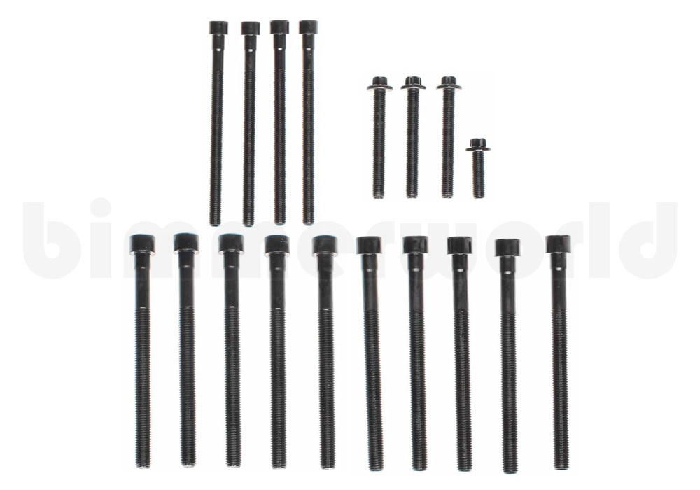 Head Bolt Set for BMW E82 135i, E9X 335i, E60 535i, F02 740i, E71 X6 ...