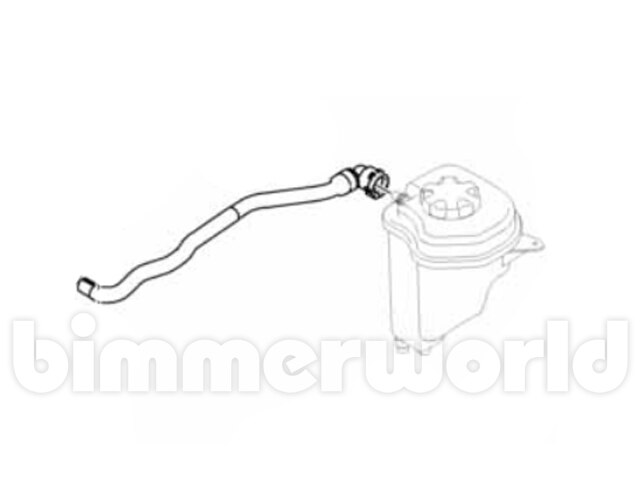 Radiator-Expansion Tank Vent Hose for BMW X5 50i, X5M, X6 50i, X6M ...