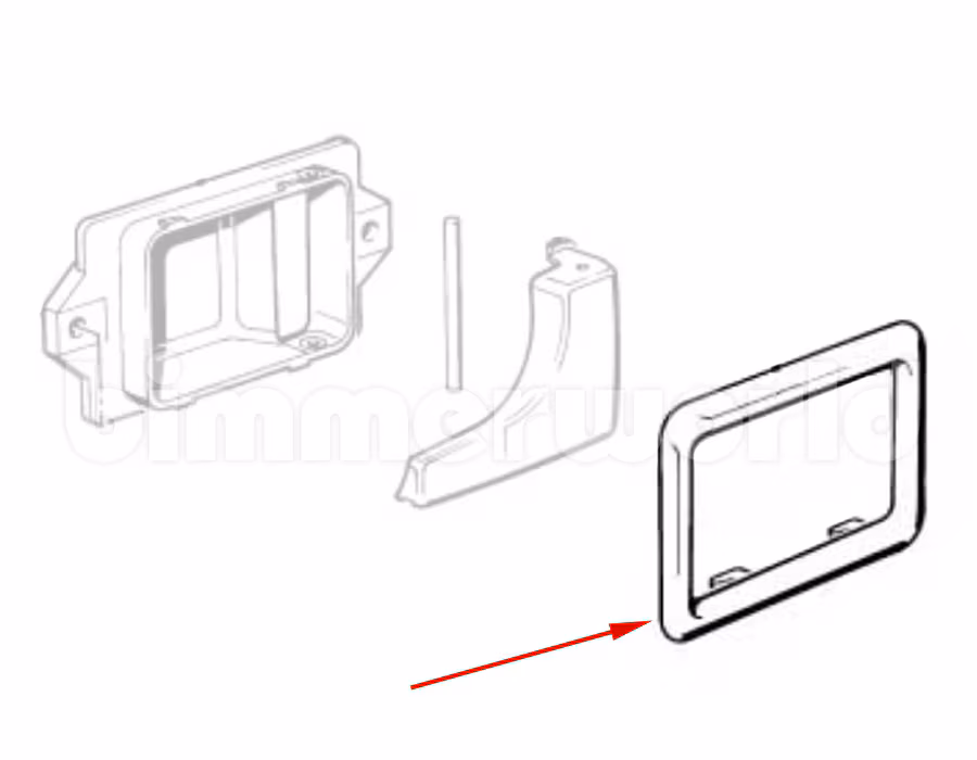 E30 E24 E28 E23 Trim Ring Interior Door handle