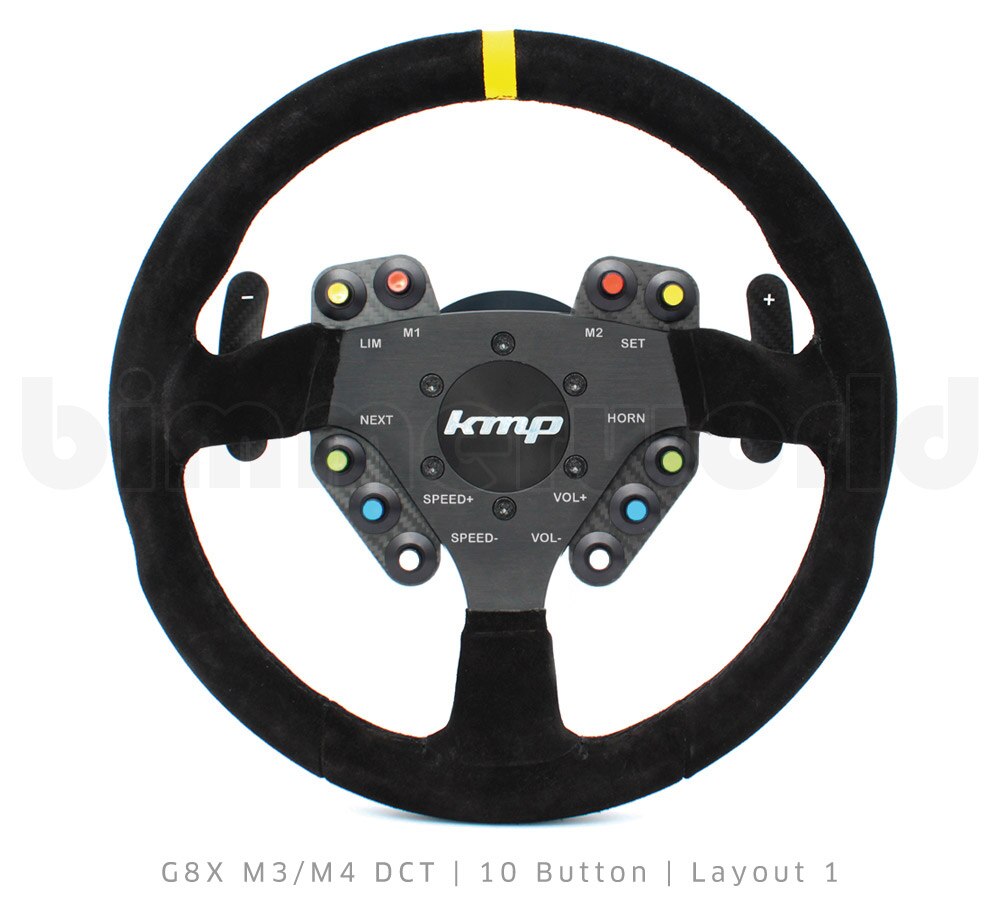 KMP 10-Button Racing Steering Wheel for BMW G8X M3/M4 ZF M-Auto