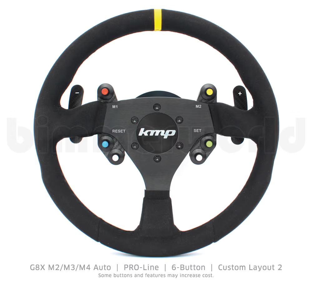 KMP 6-Button Racing Steering Wheel for BMW G8X M3/M4 ZF M-Auto