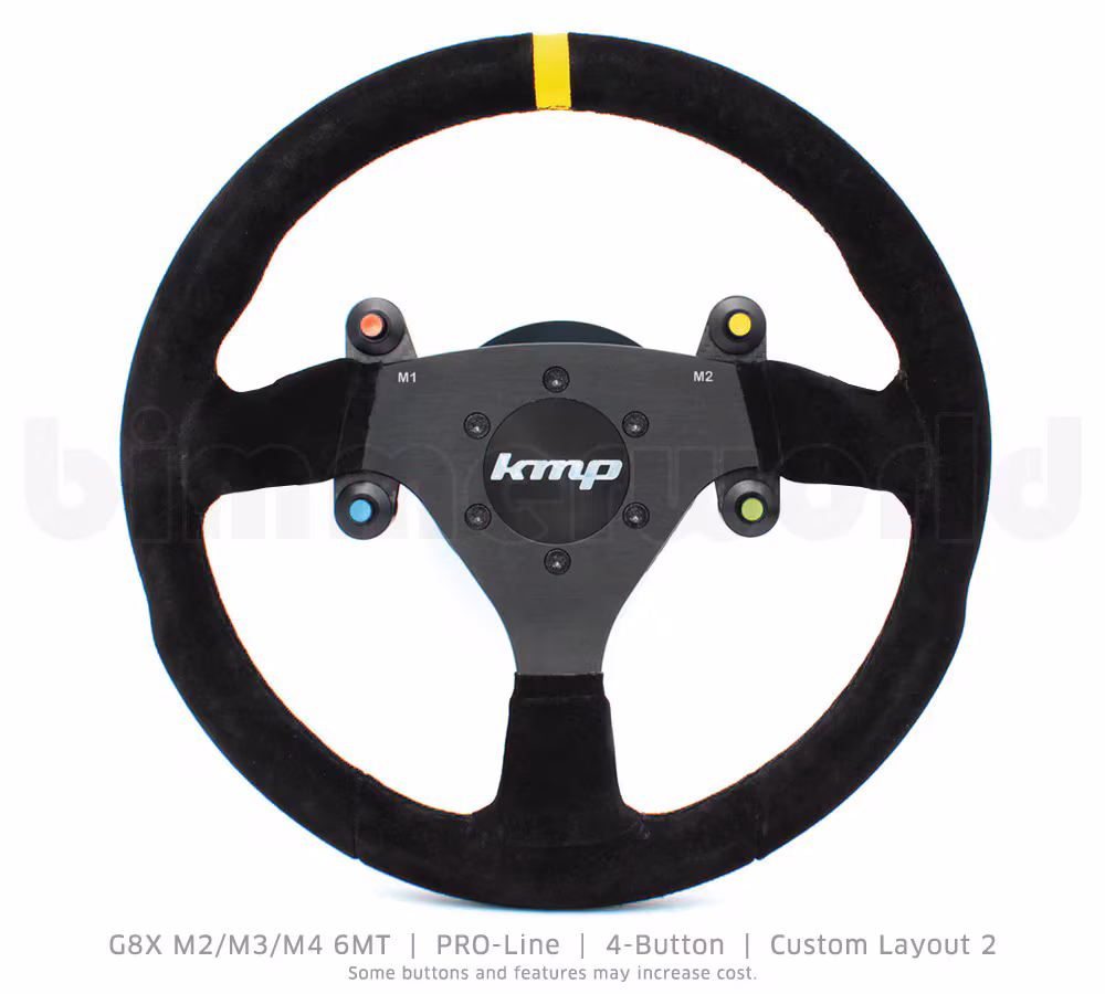 KMP 4-Button Racing Steering Wheel for BMW G8X M3/M4 Manual