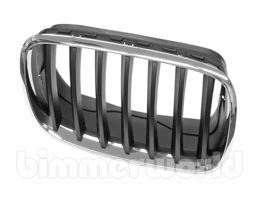 Genuine BMW Chrome Grill with Black Slats Right E70 X5 & E71 X6