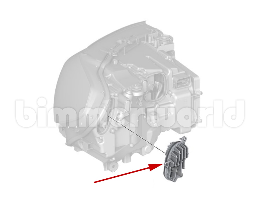 Genuine BMW Left Adaptive LED Turn Signal Bulb Module G01 F97 G02 F98