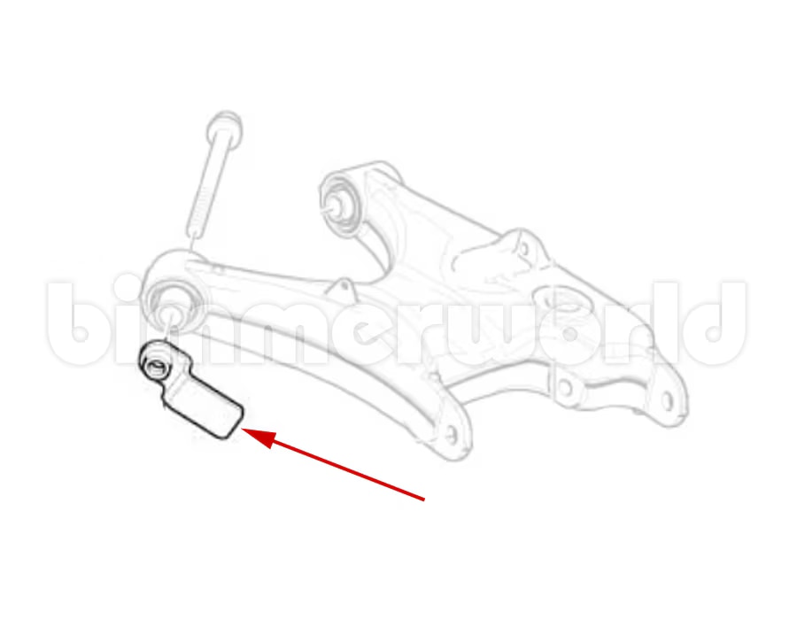 Locking Nut for Rear Trailing Arm BMW E53 E70 E71 F15 F16 F85 F86