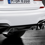 M Performance Rear Diffuser, Black - BMW G20 330i/M340i 2019 2020 2021
