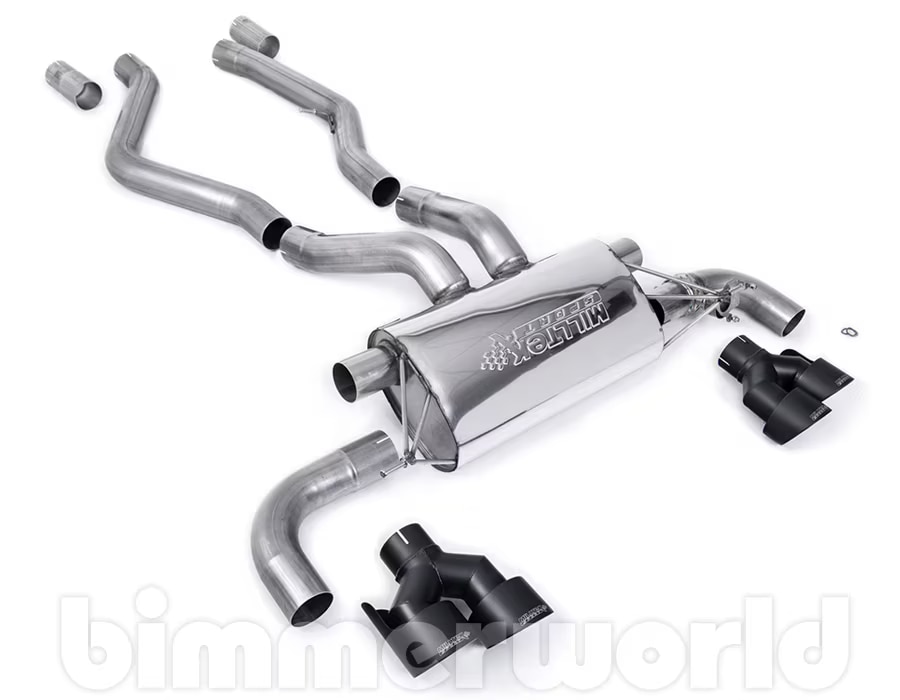 Milltek Sport Axle-Back Exhaust, Quad 100mm Tips - BMW G20 M340i