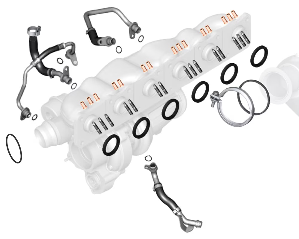 Rein N55 Turbocharger Install Kit for BMW E82 135i, E9X 335i, E84 X1 35i