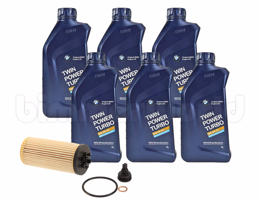 Genuine BMW B46D B48E Engine Oil 0W20 OEM Oil Filter Kit F48 X1 F39 X2