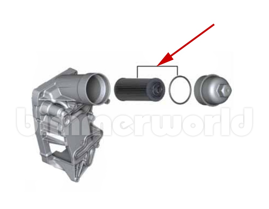 Genuine BMW Engine Oil Filter for N47 and N57 Diesel Engine