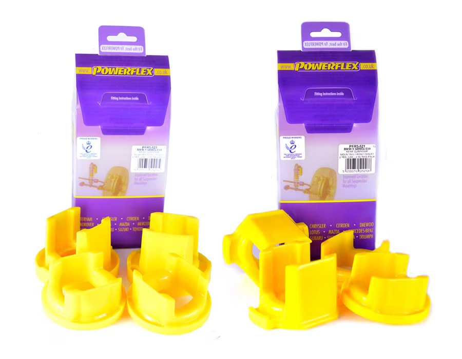 PowerFlex Rear Subframe Bushing Inserts - E39 528i 525i 530i 540i M5