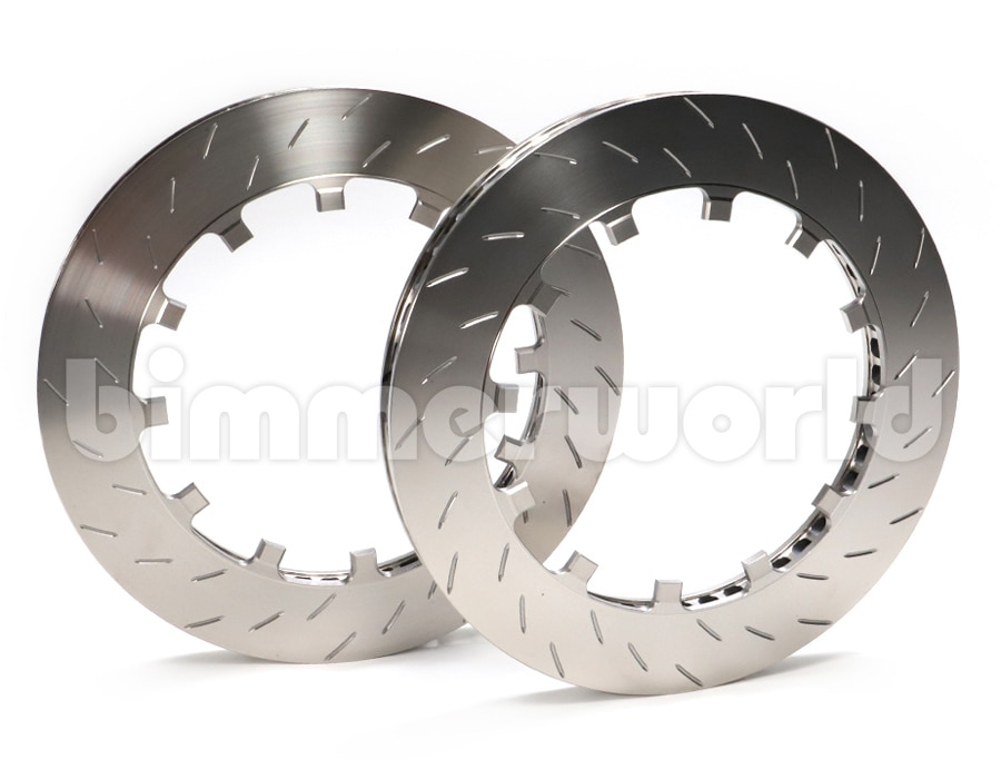 378x32mm Brake Disc Pair Slotted PFC BBK Porsche Camaro