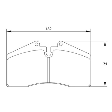 Pagid 1204 RST3 Racing Brake Pads - StopTech ST40