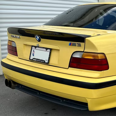 Race German Ducktail Trunk Spoiler for BMW E36 Coupe or Sedan