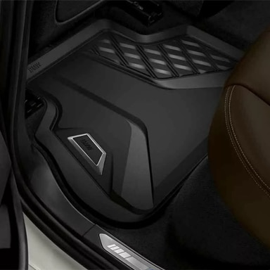 Rear Rubber All Weather Floor Mats Pair BMW G05 G06 G07 F95 F96