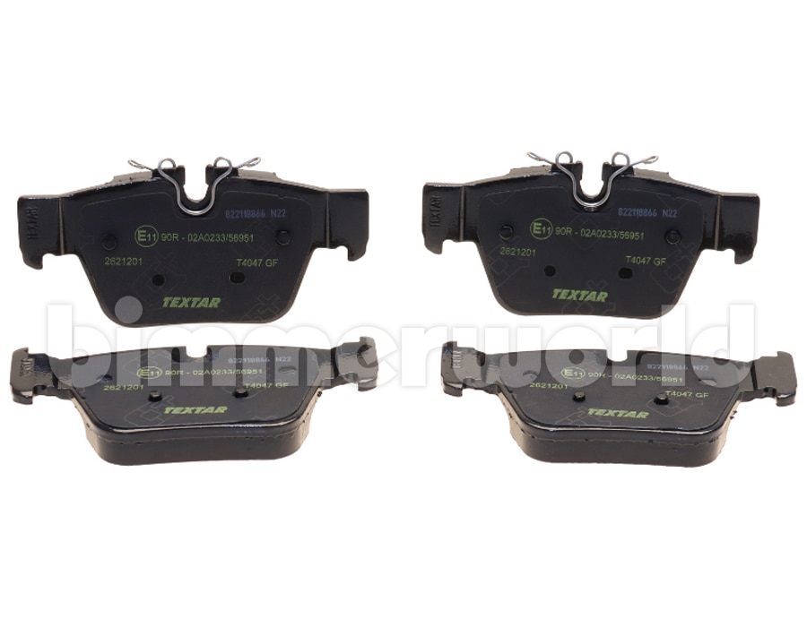 Textar OEM Rear Brake Pad Set for BMW F44 M235i, F39 X2 M35i