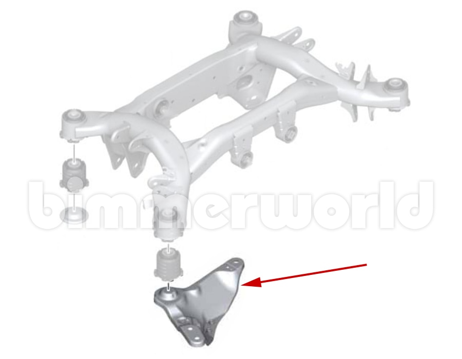 Genuine BMW Right Rear Subframe Reinforcement Brace F97 X3M F98 X4M